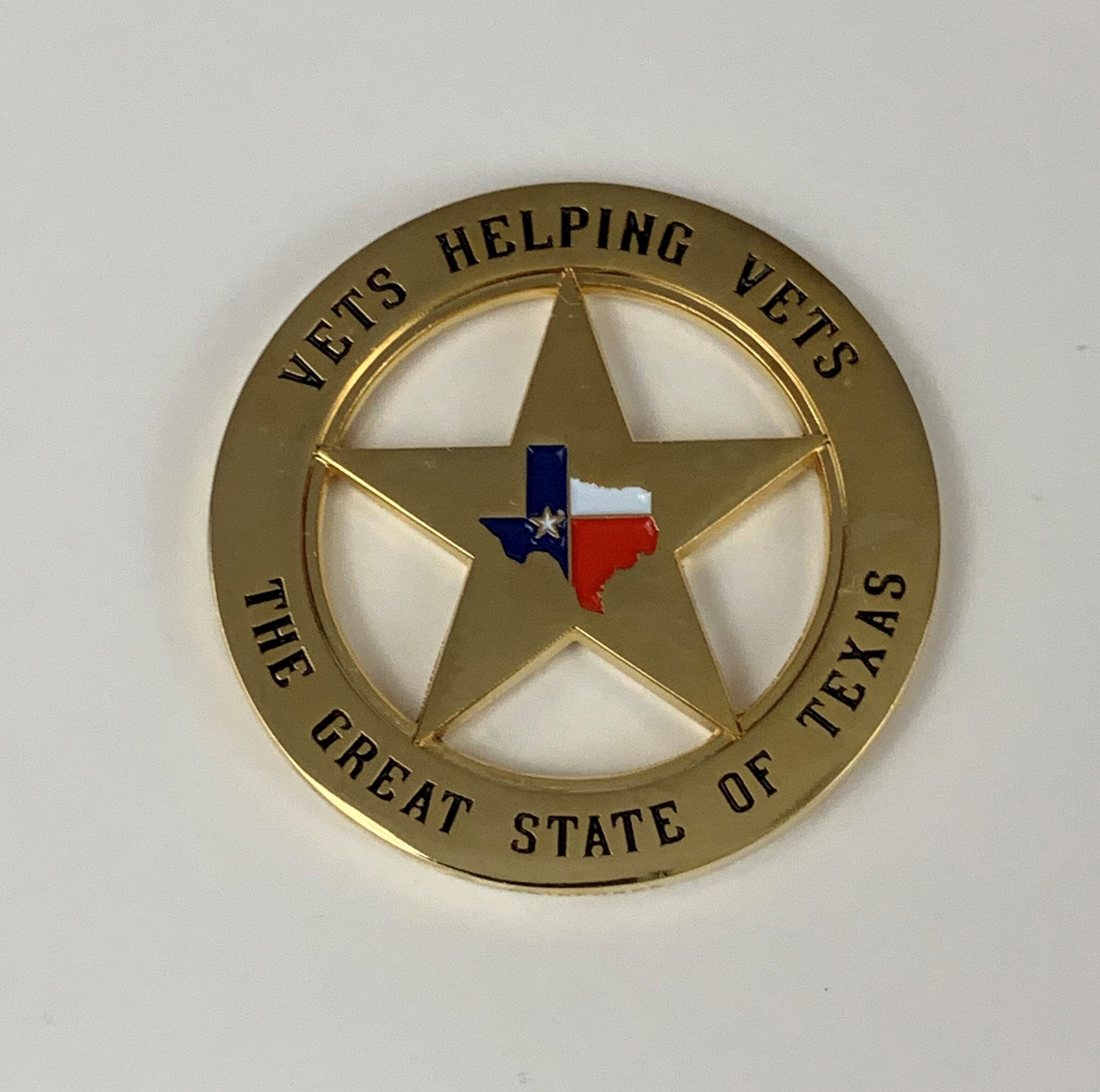 Texas Star Challenge Coin | © CVMA® TX Chapter 23-1 All Rights Reserved.
